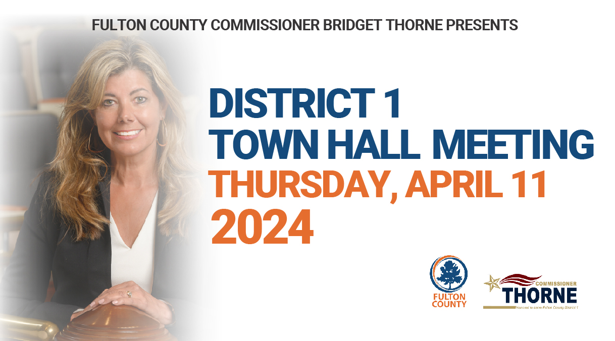 Commissioner Thorne Hosts North Fulton County Town Hall Meeting